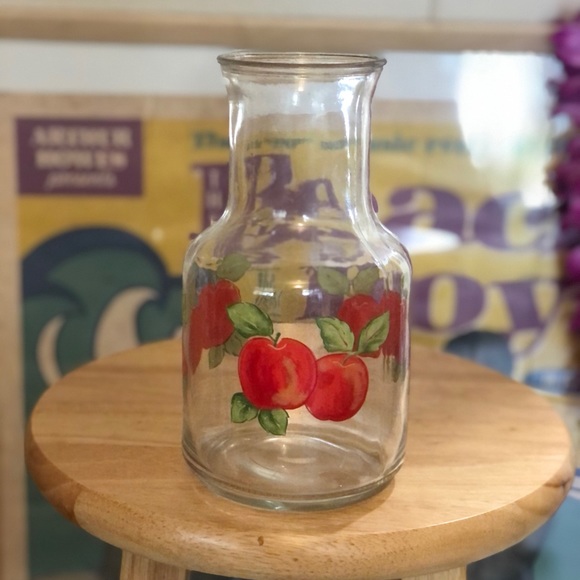 Mid Century | Kitchen | Mid Century Apple Juice Glass Pitcher | Poshmark